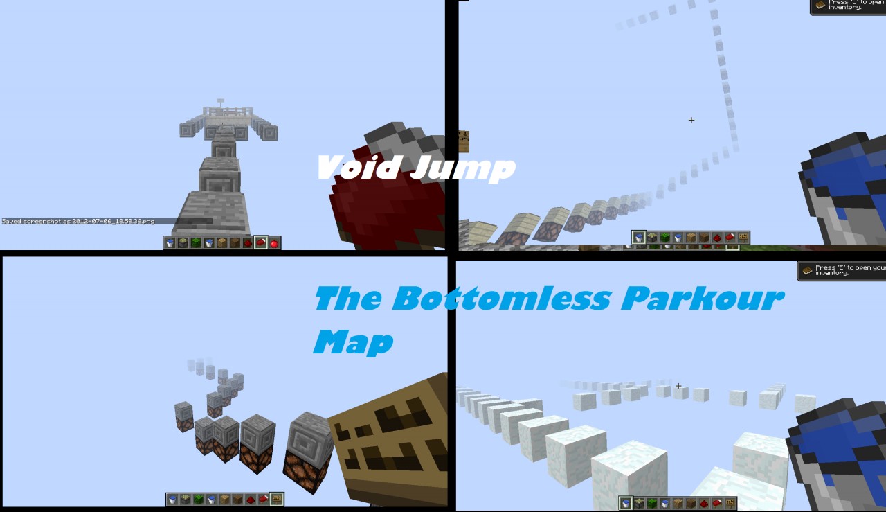 The Void Jump-A bottomless Parkour map( Need Feedback) Minecraft Map