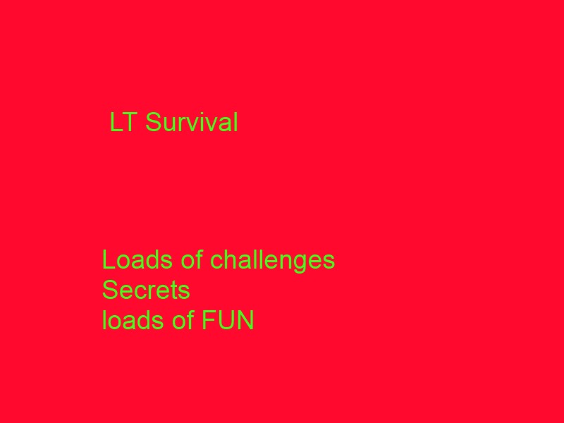 Lt survival Minecraft Map