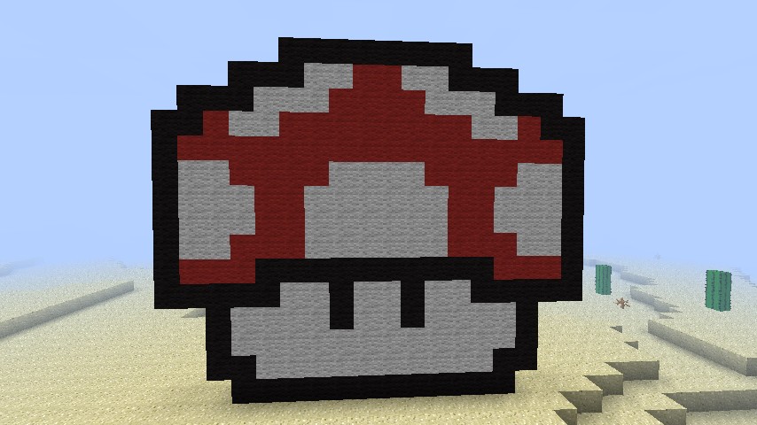 Super Mario Mushroom Minecraft Map