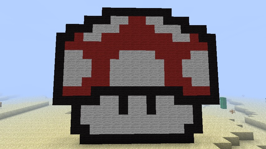 Super Mario Mushroom Minecraft Map