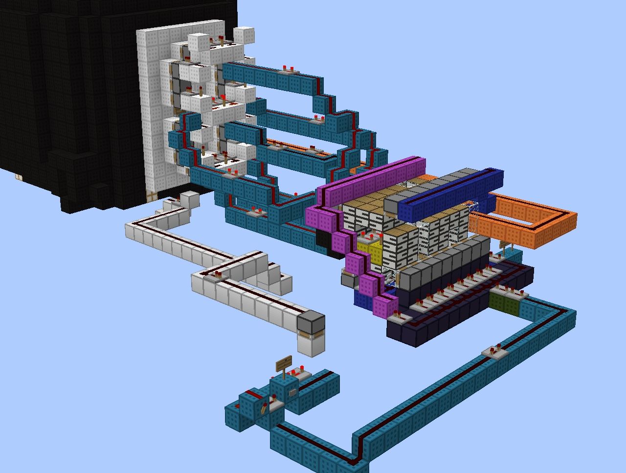 Minecraft redstone clock display 8-bit -freaksyrgys Minecraft Map