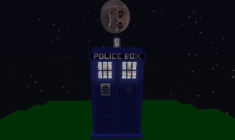 Giant Electronic Tardis! Iron panels light up now! Minecraft Map