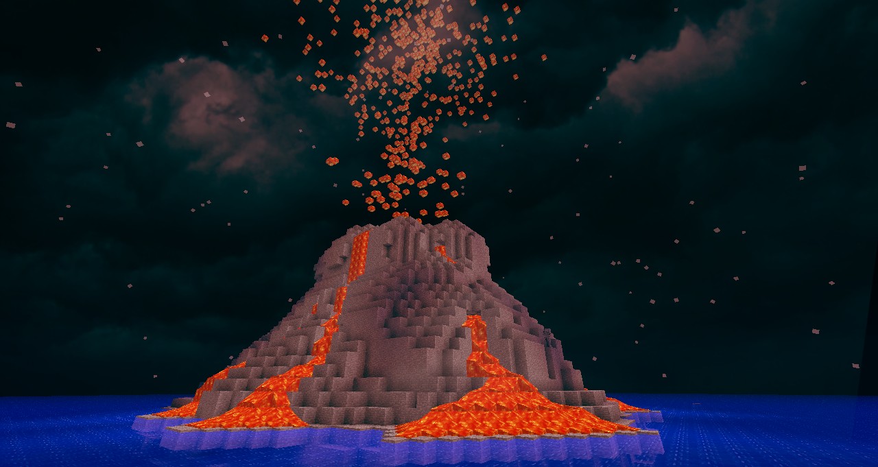 Volcano Island Minecraft Map