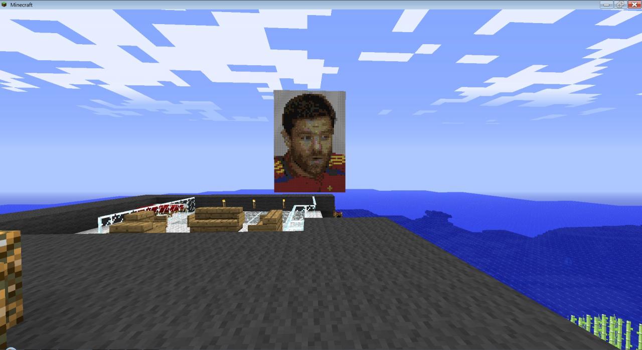 Xabi Alonso Pixel Art Minecraft Map