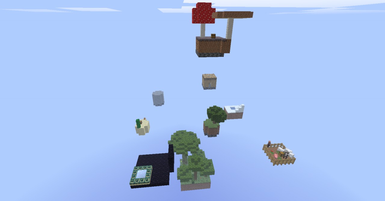 sky block Minecraft Map