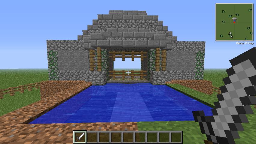 Simple Working Drawbridge/GateHouse Minecraft Map