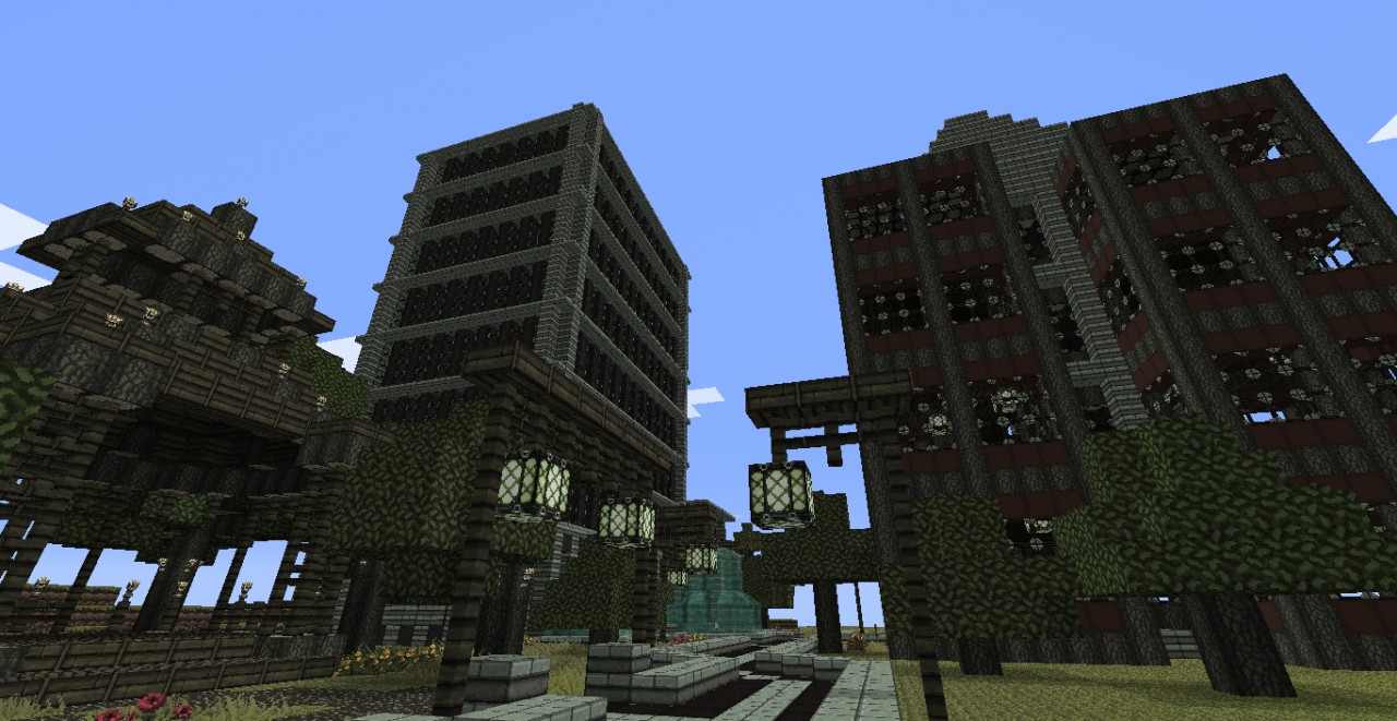 2 office buildings Minecraft Map