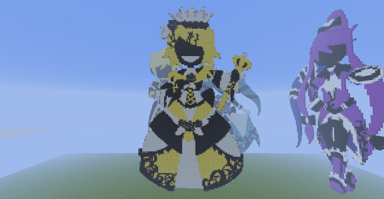 .: Rin Kagamine Story of Evil :. Pixel Art Minecraft Map