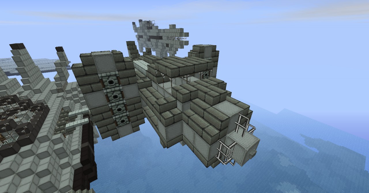 Air ship fleet. Minecraft Map