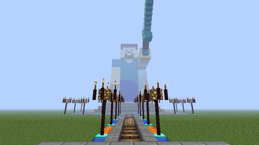 giant steve Minecraft Map