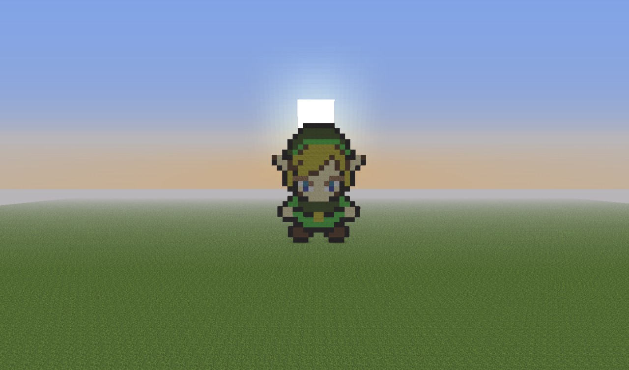 Link Pixel Art Minecraft Map