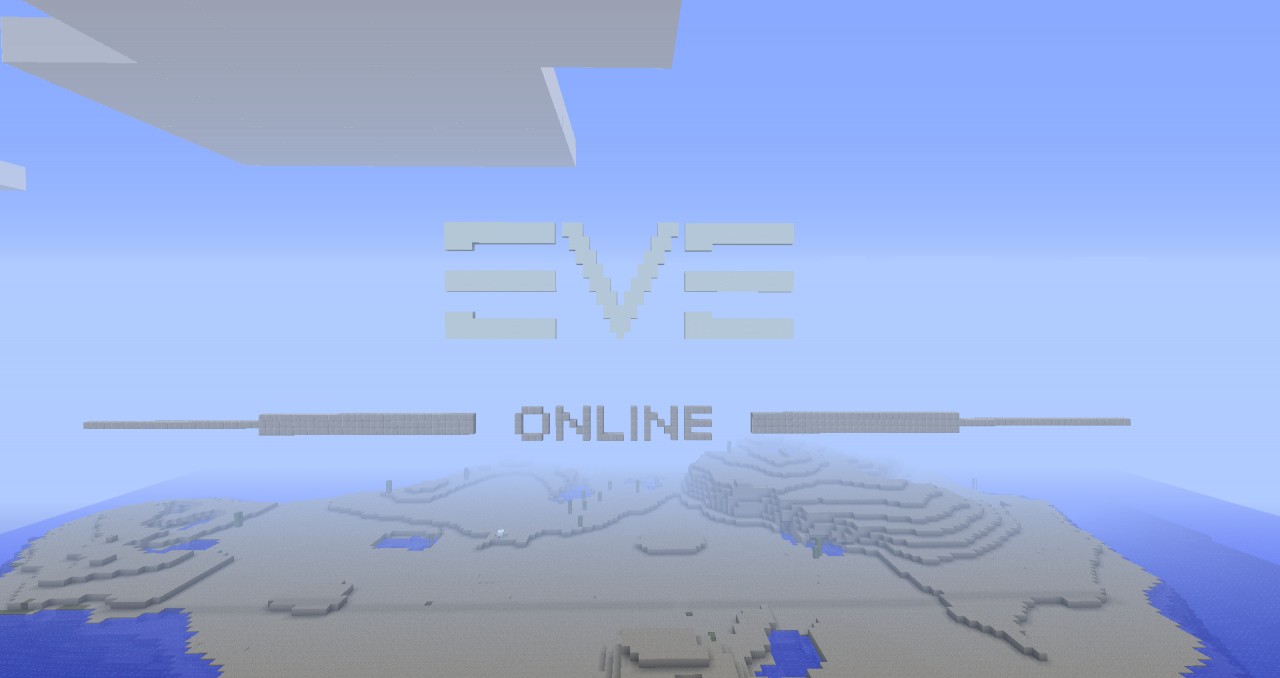 EVE Online-Logo Minecraft Map