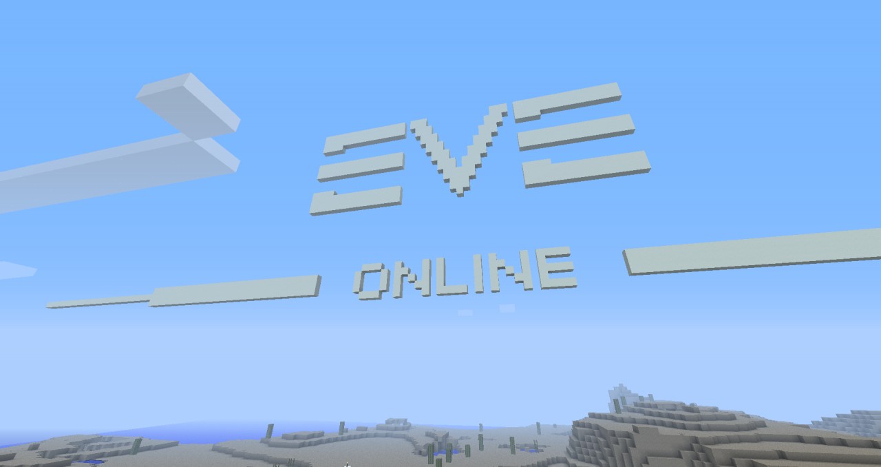 EVE Online-Logo Minecraft Map