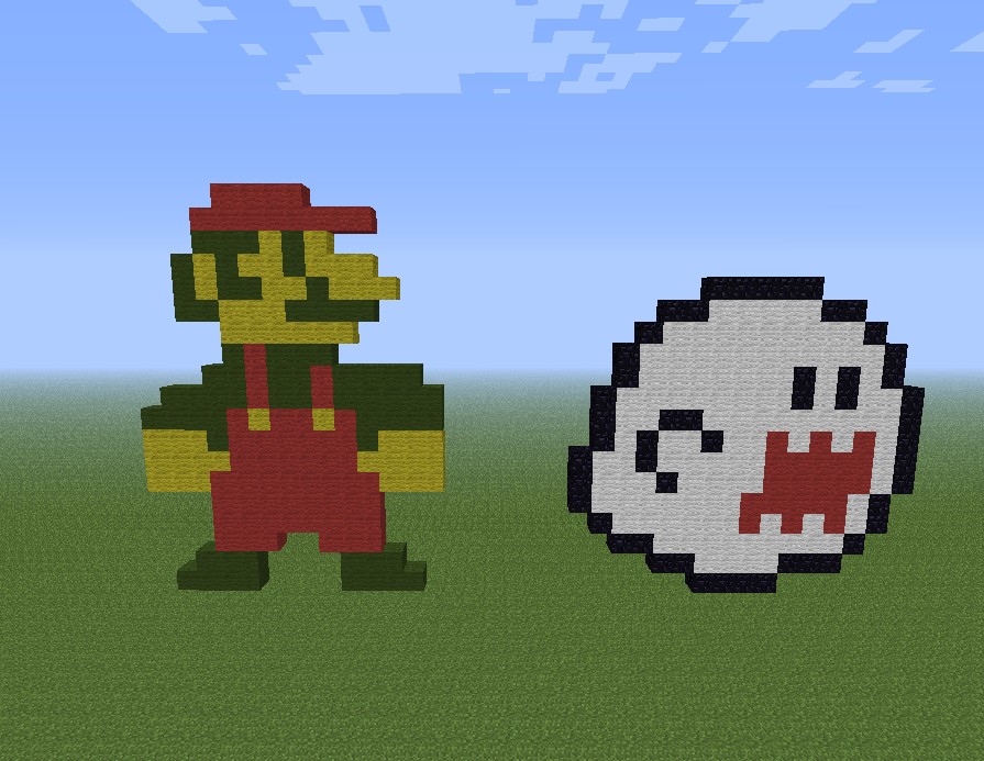 boo and mario Minecraft Map