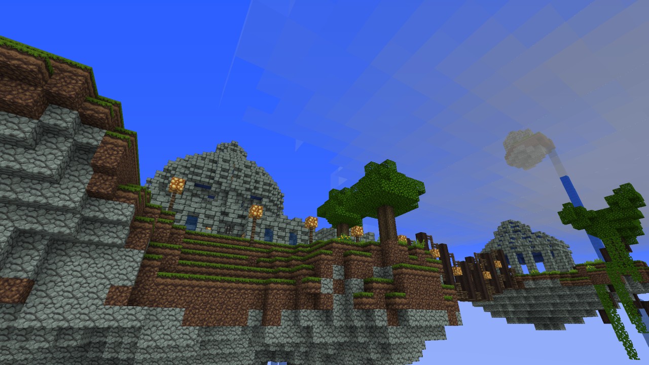 Minecraft Timelapse ~ Flying Island Minecraft Map