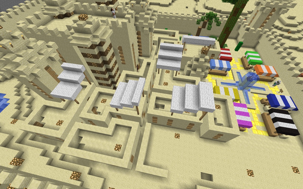 Medieval Arabian City. Minecraft Map