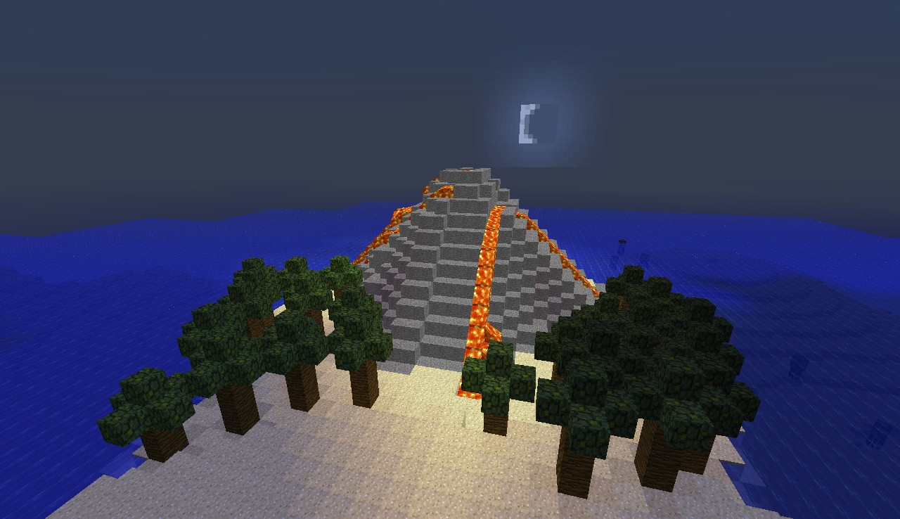 Volcano Island Minecraft Map