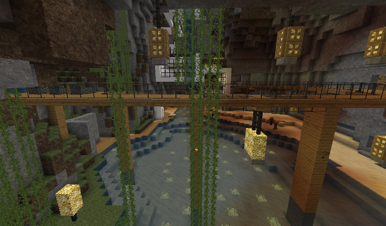 Hanging Extensive Modern House Minecraft Map