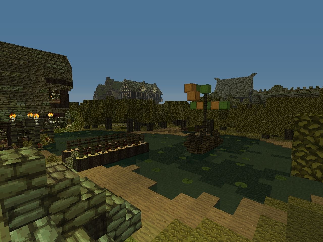 Lakeshire town Minecraft Map