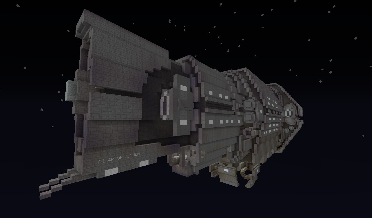 UNSC Halcyon-class light cruiser Pillar of Autumn Minecraft Map