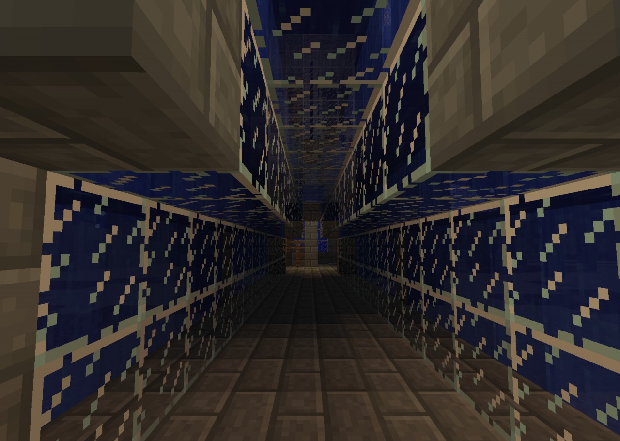 Water chapel with underwater hallway and other fancy stuff :) Minecraft Map