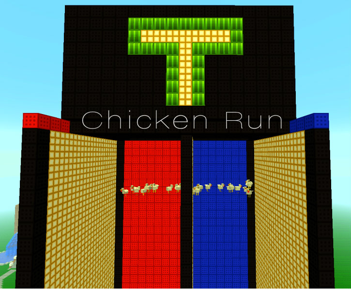 Chicken Run (Multiplayer Shooting Mini-Game) World Download Minecraft Map