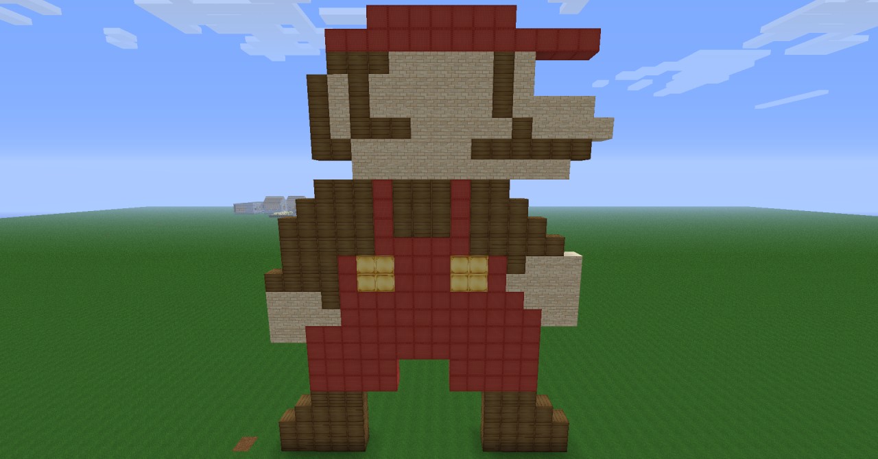 Pixel Art Mario Minecraft Map