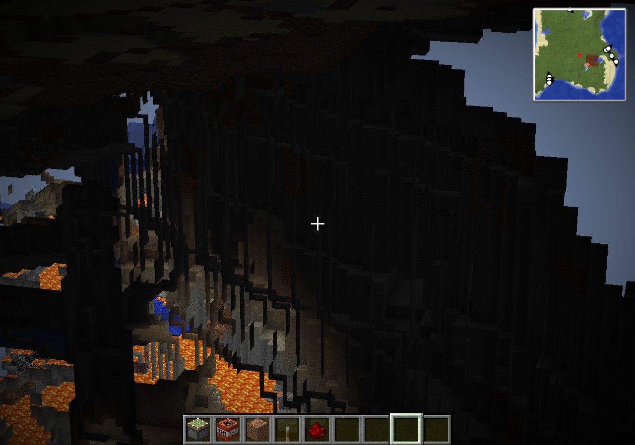 how to see under ground Minecraft Map