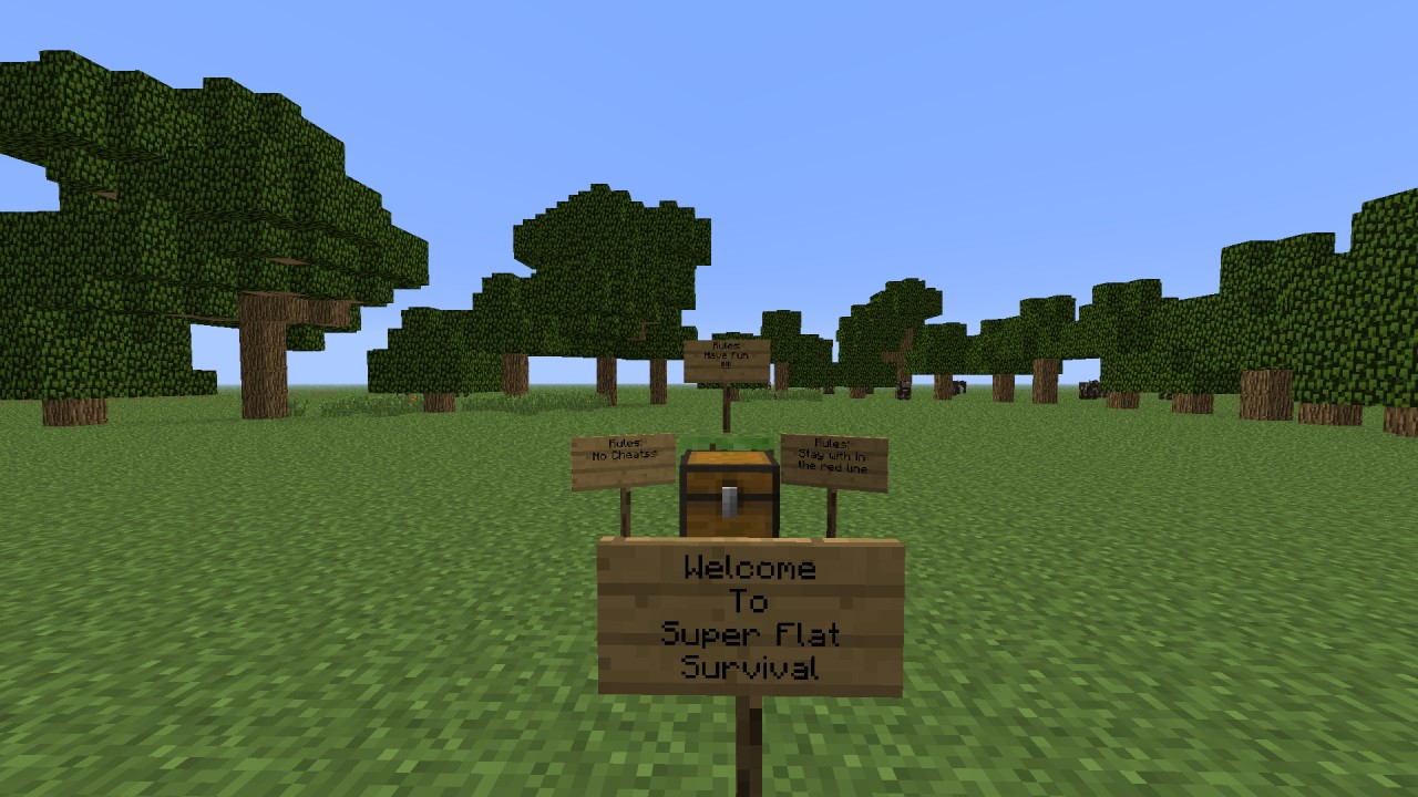Super Flat Survival Minecraft Map
