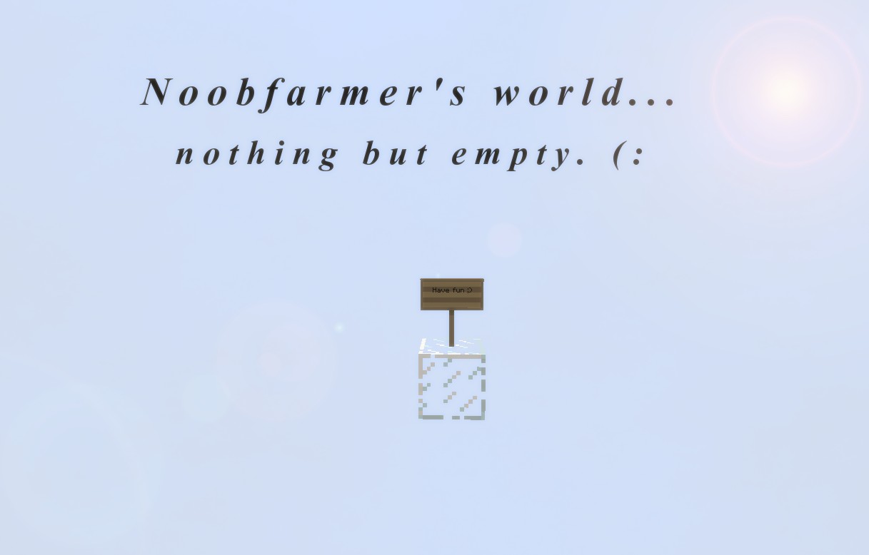 N0obfarmer's empty =3 [50x50 chunks (800 blocks)] Minecraft Map