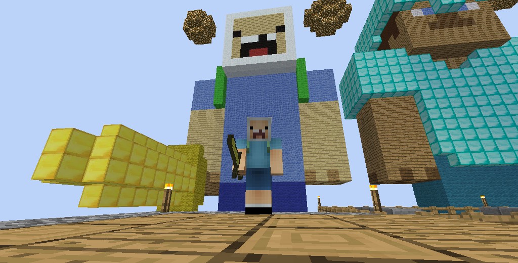 Adventure Time Statue (with House and Village) Minecraft Map