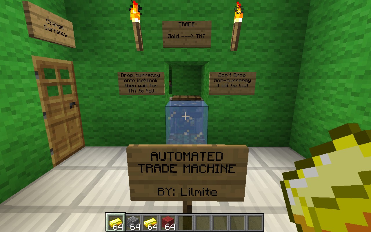 Automated Trade Machine (1.3+) Minecraft Map