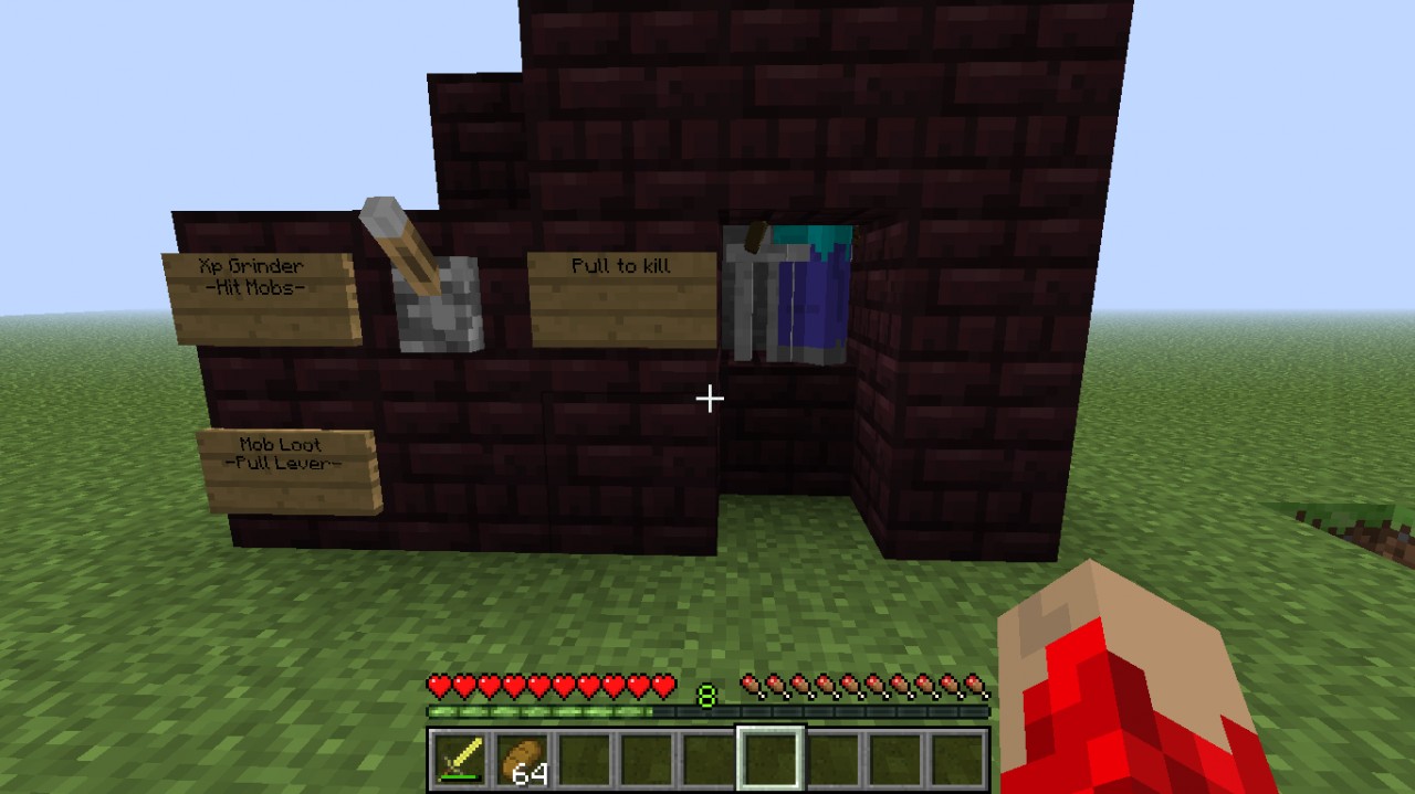 Xp Grinder -- Semi Auto Tree Farm -- Auto Sugarcane Farm Minecraft Map