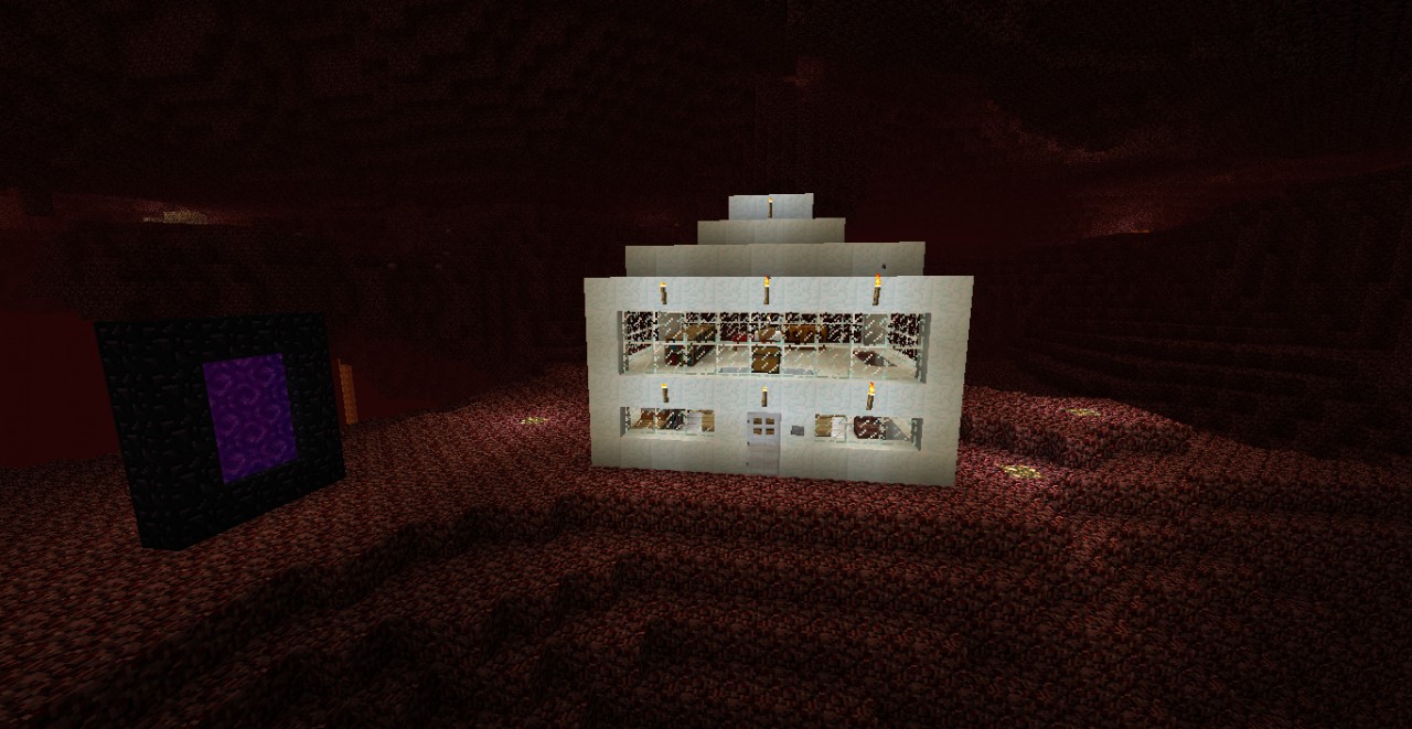 Survival Nether House Minecraft Map