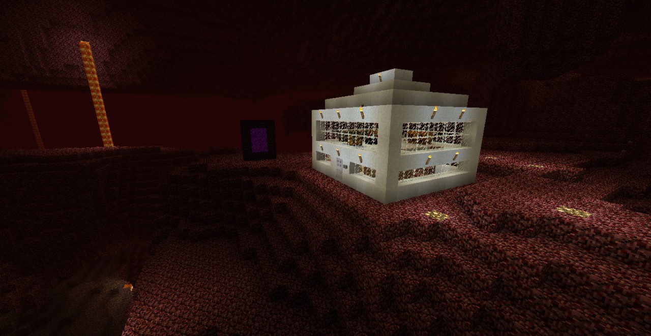 Survival Nether House Minecraft Map