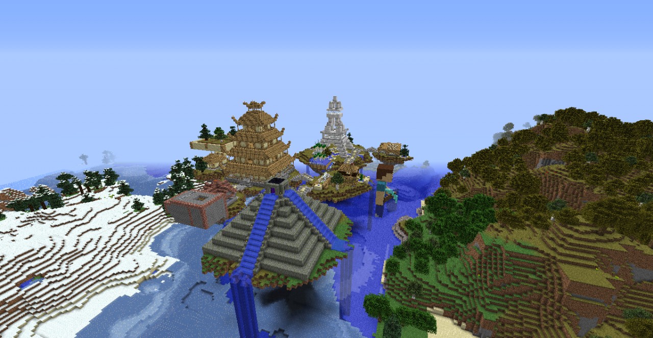 Minecraft Floating Village Minecraft Map