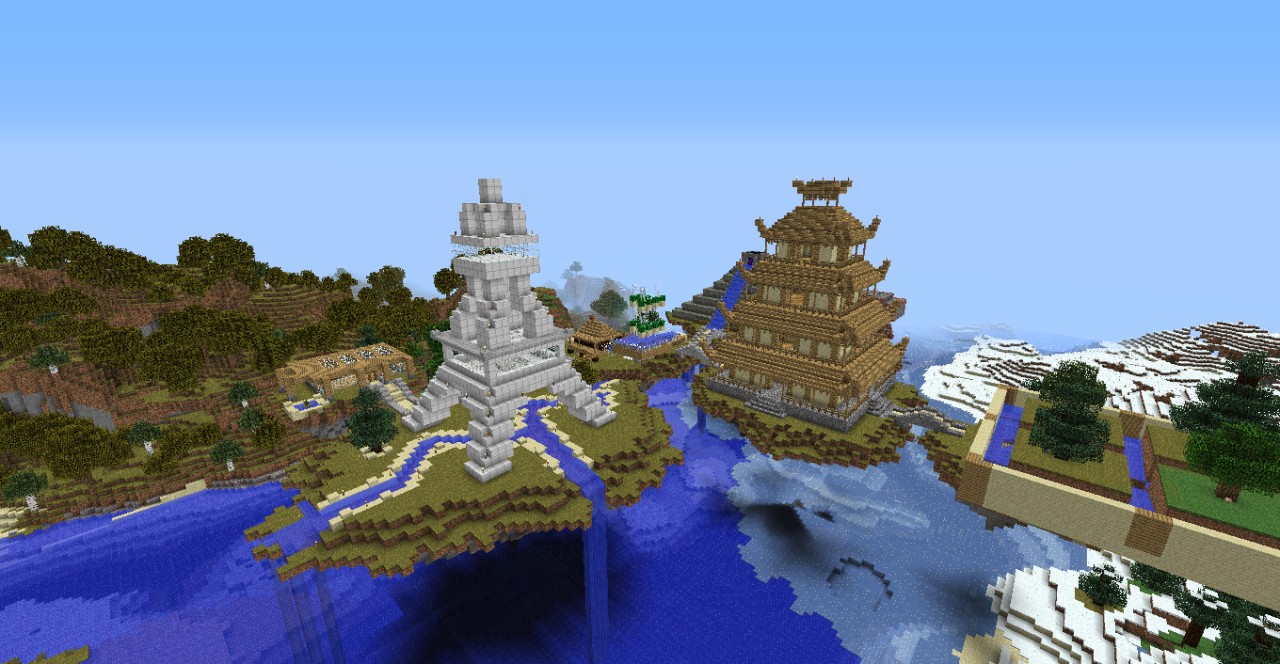 Minecraft Floating Village Minecraft Map