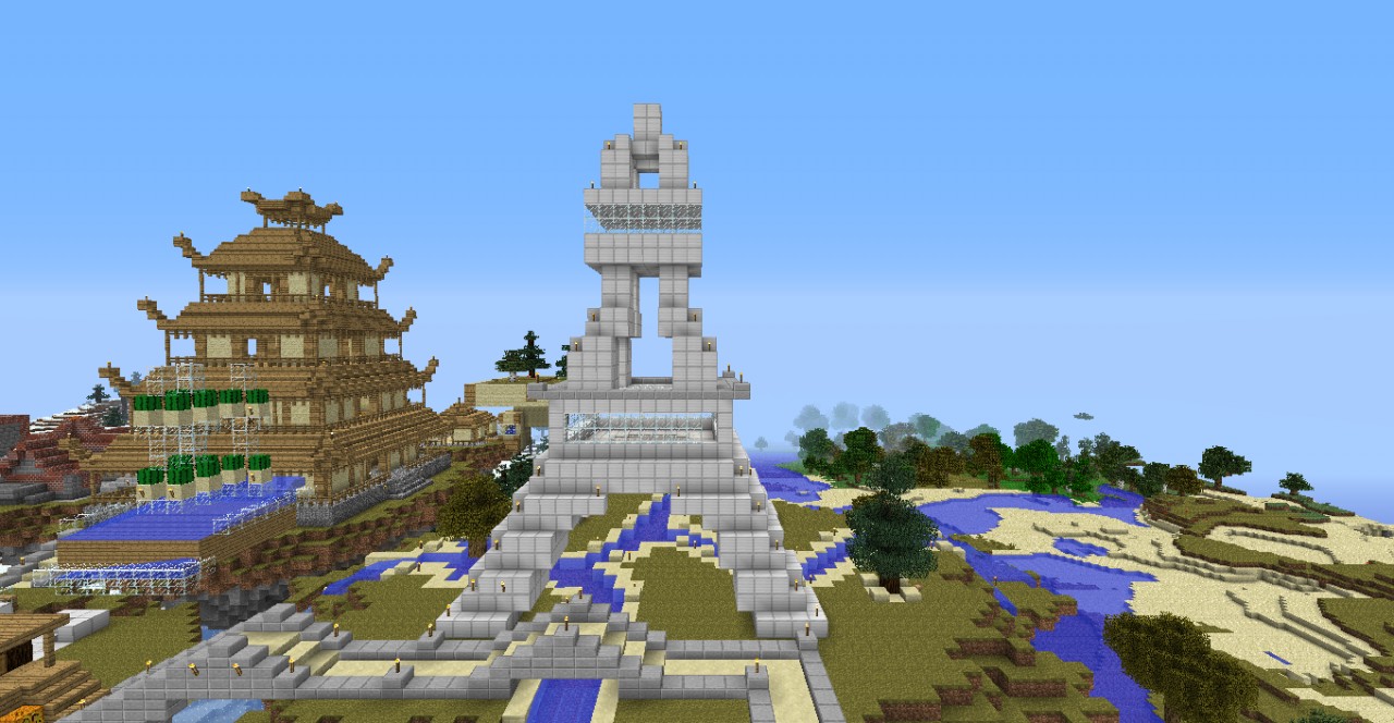 Minecraft Floating Village Minecraft Map