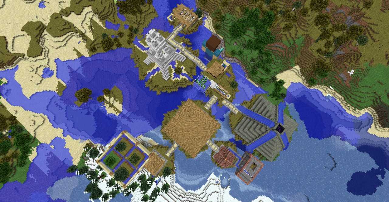 Minecraft Floating Village Minecraft Map