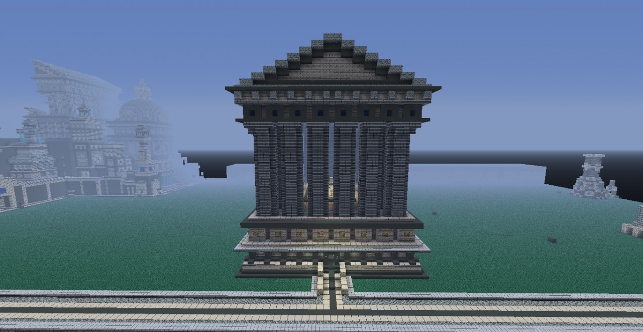 Huge Temple in Sanacraft Minecraft Map