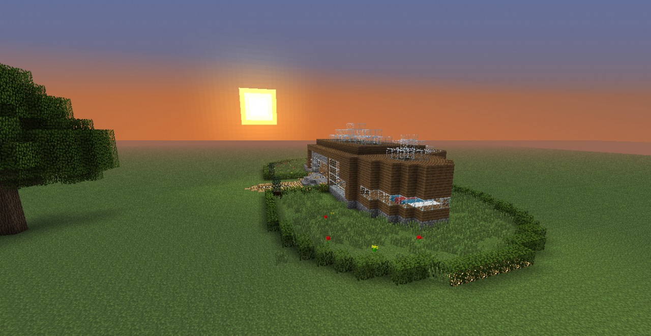 cozy modern house Minecraft Map