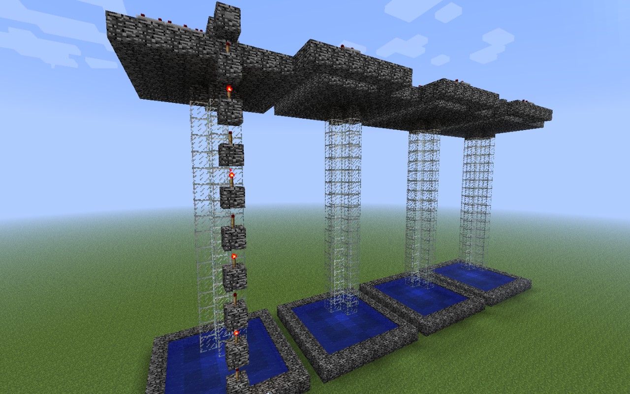 auto TNT cannon 16 shots Minecraft Map