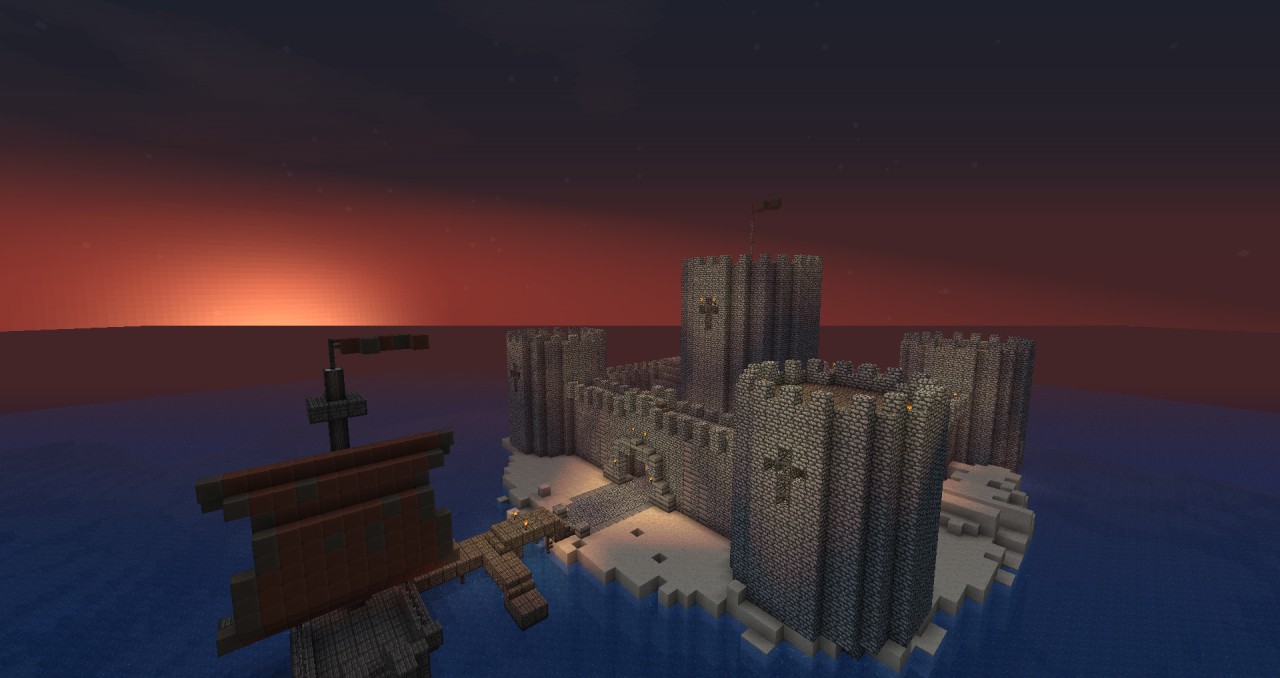 Small Island Castle Minecraft Map