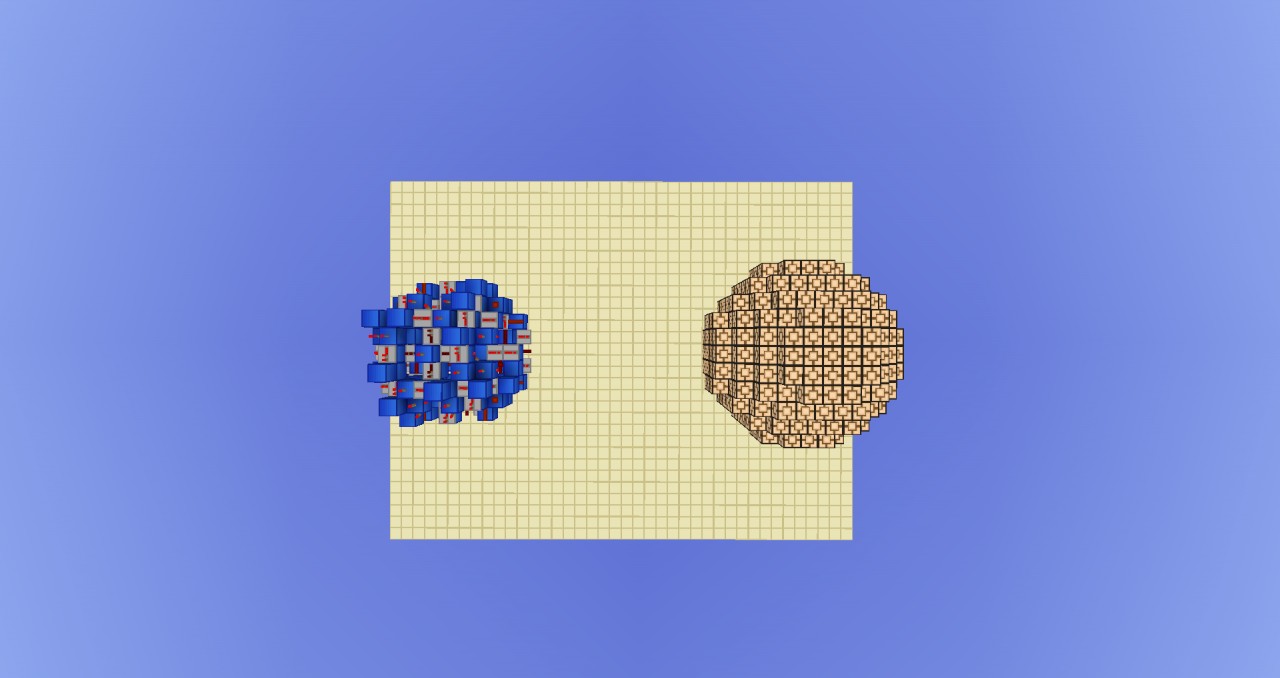 Redstone Lamp Sphere (Brighter then the SUN) Minecraft Map