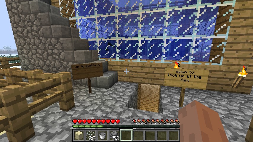 gaint fish tank Minecraft Map