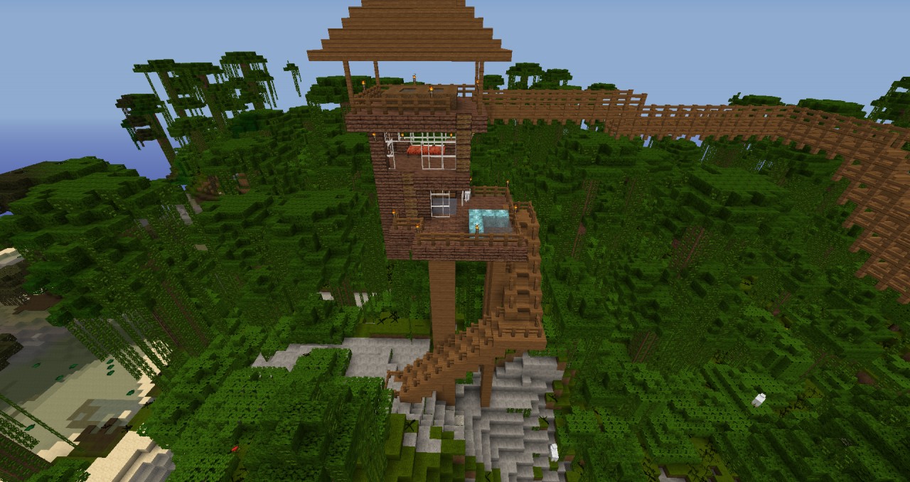 The 3 Epic Treehouses Minecraft Map