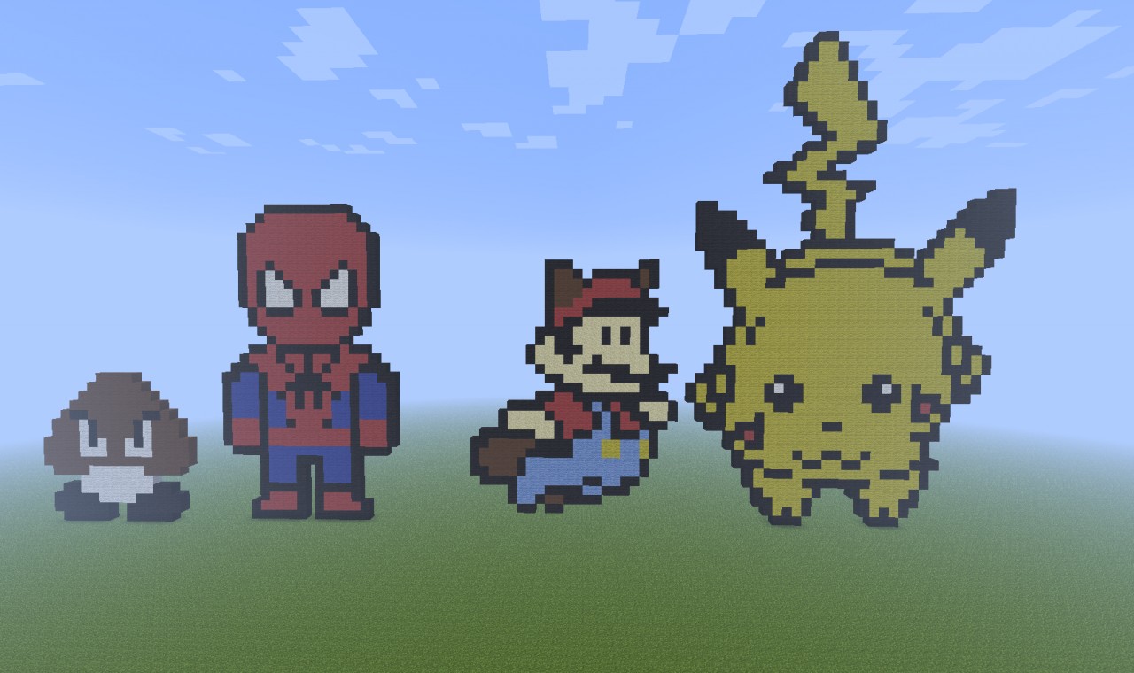 Pixel artness..... Minecraft Map