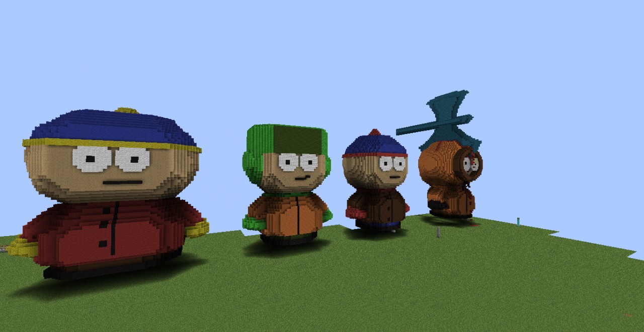 South Park Character Statues Minecraft Map
