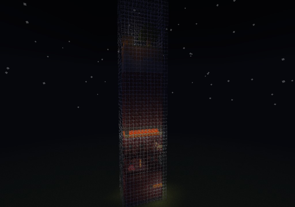 2D box survival Nether Minecraft Map