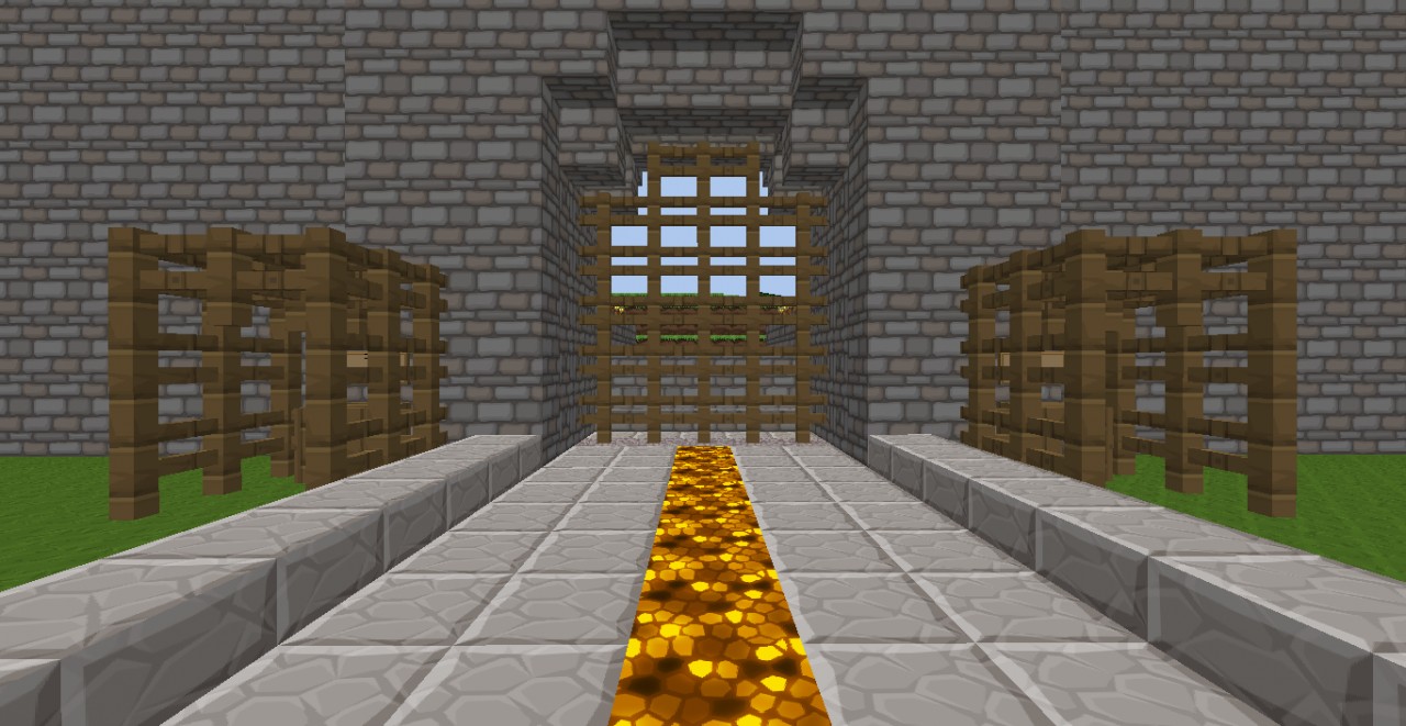 Amazing City Wall With Epic Piston Gate Minecraft Map